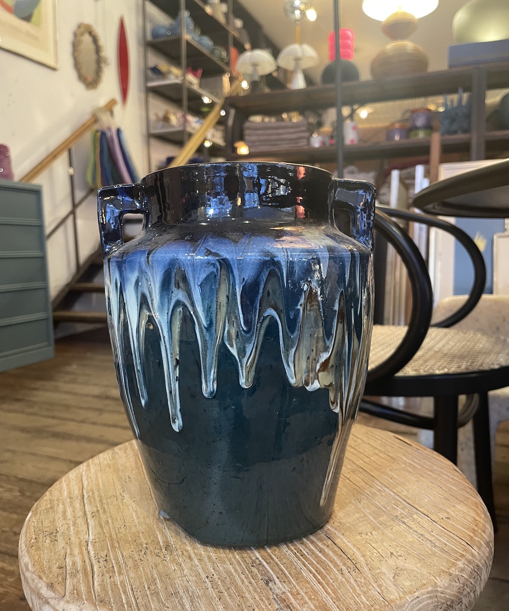 Art nouveau drip glaze vase | Beau Marché